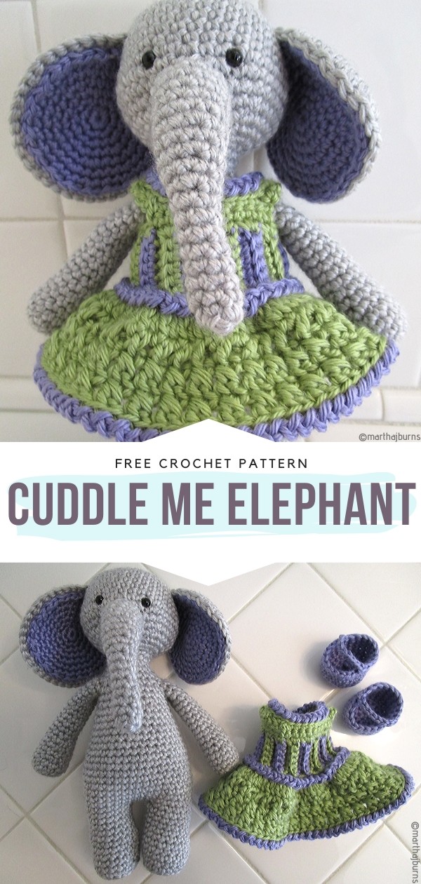 Super Sweet Elephants with Free Crochet Patterns