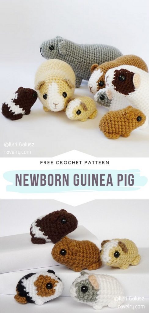 Easy Amigurumi Guinea Pigs with Free Crochet Patterns