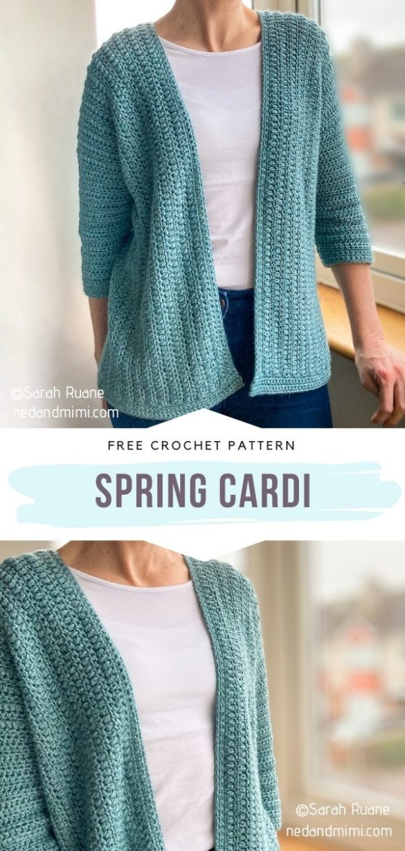 Simple Spring Cardigans- Free Crochet Patterns