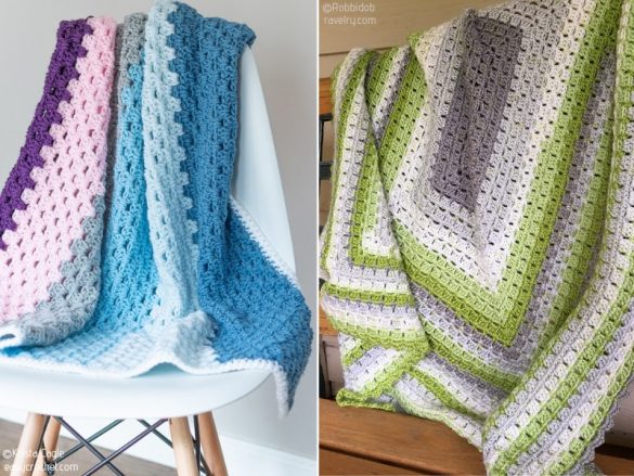 One Color Crochet Blanket Free Patterns