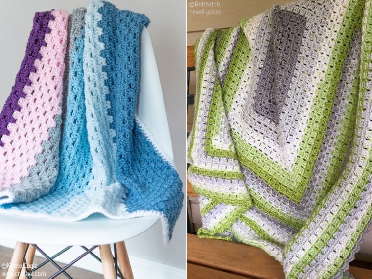 One Color Crochet Blanket Free Patterns