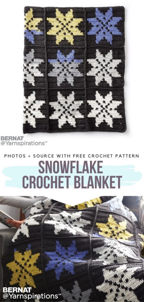 Snowflake Blanket Ideas Free Crochet Pattern