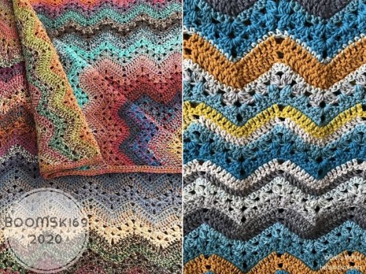 Beautiful Wavy Crochet Blankets - Free Patterns