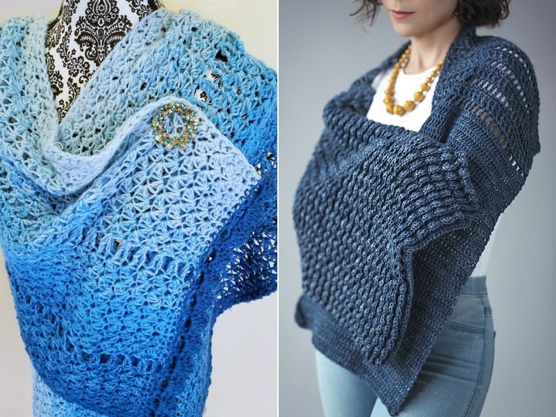 Blue Weather Shawls Free Crochet Patterns