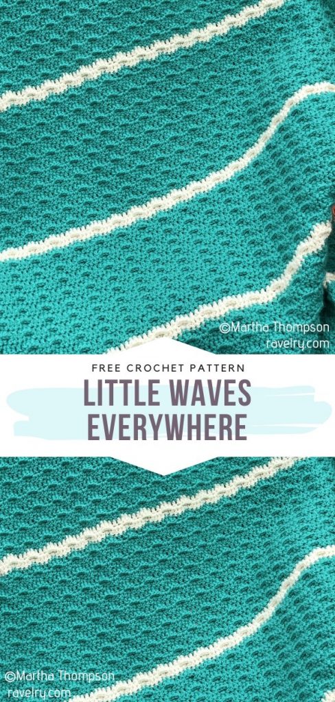 Beautiful Wavy Crochet Blankets - Free Patterns