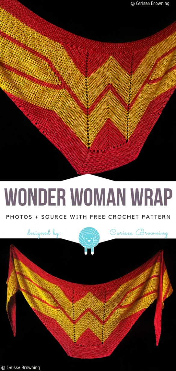 Wonder Woman Wrap Free Crochet Pattern