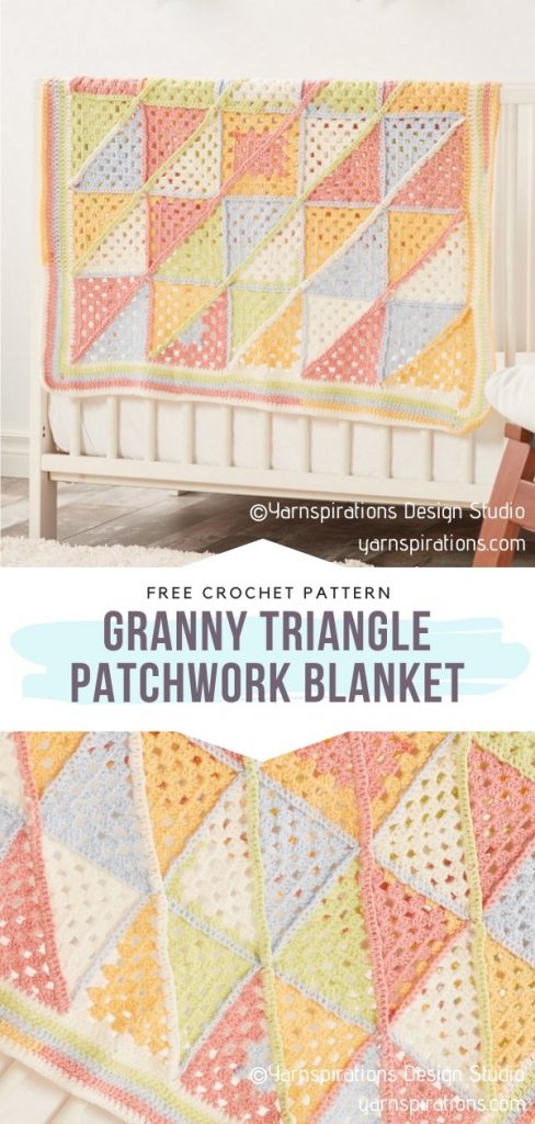 Funky Triangle Crochet Blanket Free Patterns