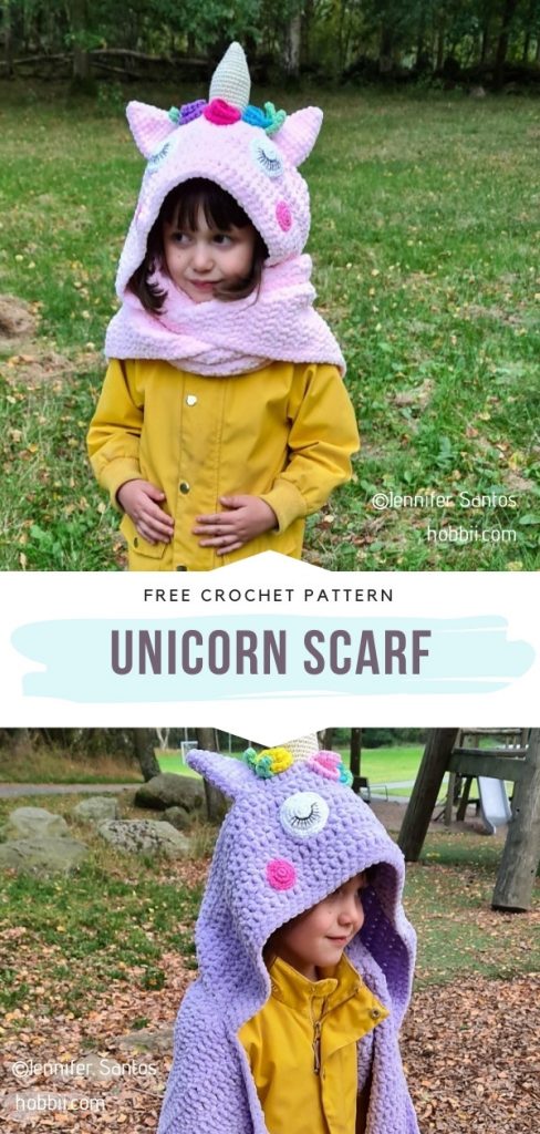 Unicorn Inspired Scarves - Free Crochet Patterns