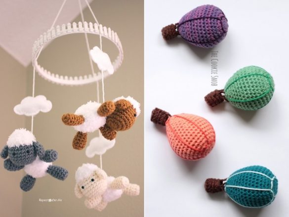 The Sweetest Baby Mobiles with Free Crochet Patterns