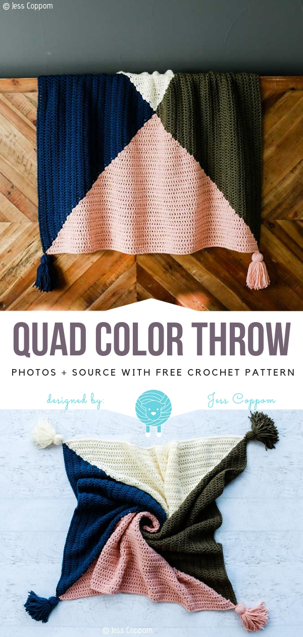 Simple Color Crochet Throws - Free Patterns