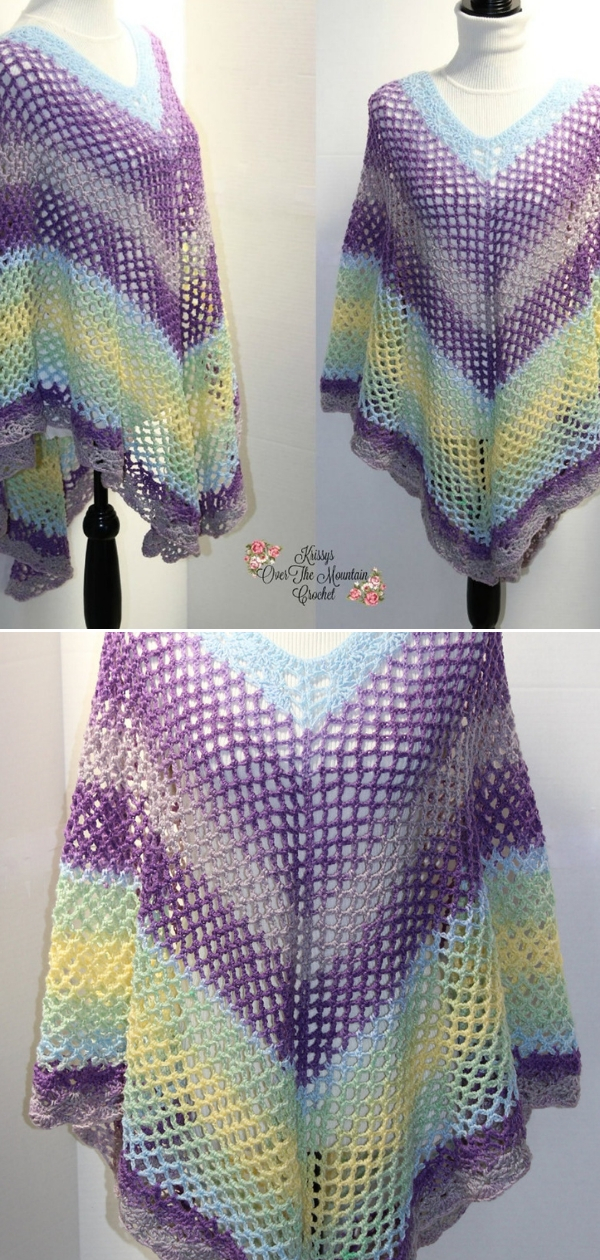 Lightweight Ponchos - Free Crochet Patterns