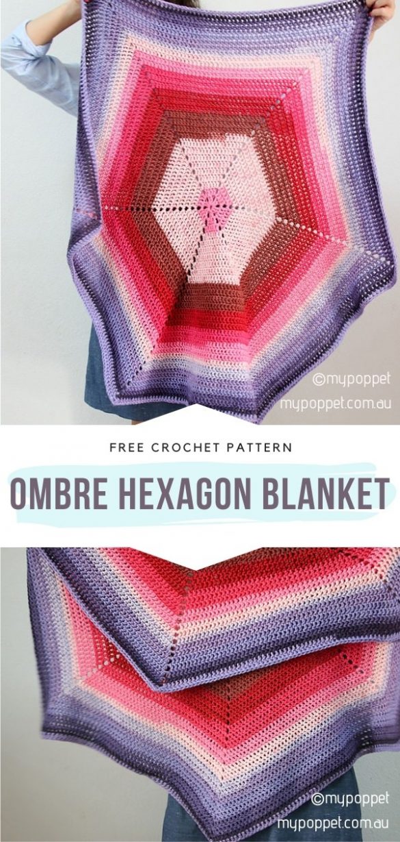 Beginner-Friendly Ombre Blankets with Free Crochet Patterns