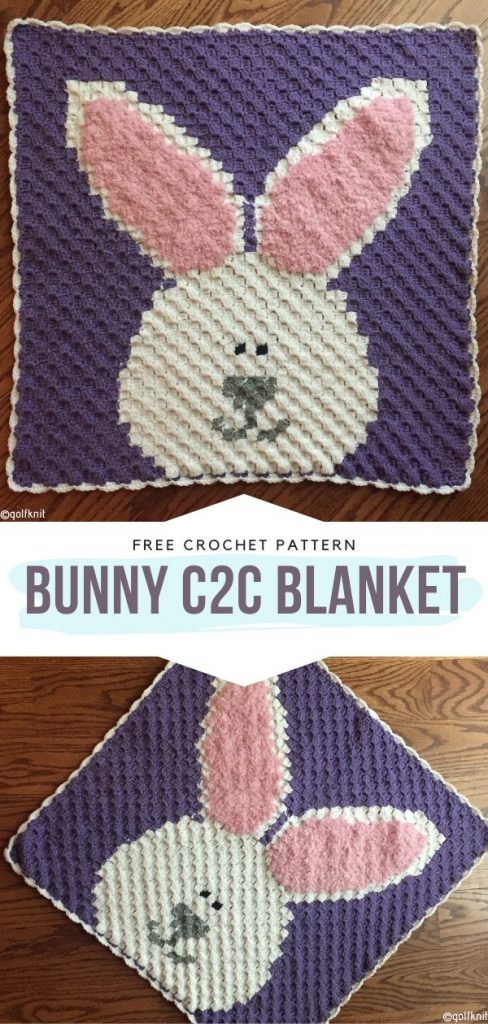 13 Crochet Bunny Blankets - Free Patterns