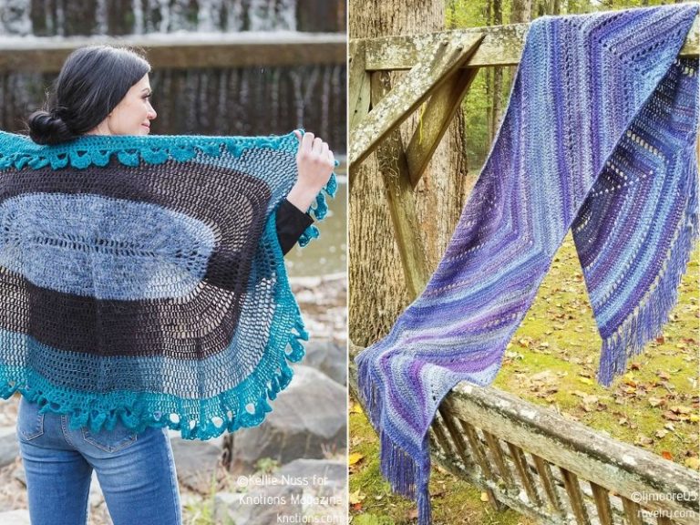 Pastel Summer Shawls - Free Knitting Patterns