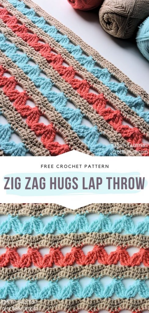 Awesome Zig-Zag Stitch Crochet Blankets - Free Patterns