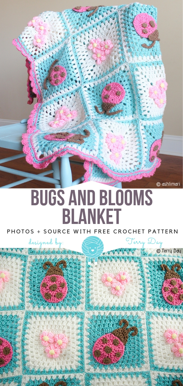 Afghans in Bloom Free Crochet Patterns