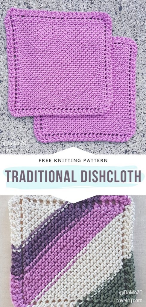 5 Wonderfully Simple Knitted Dishcloths - Free Patterns