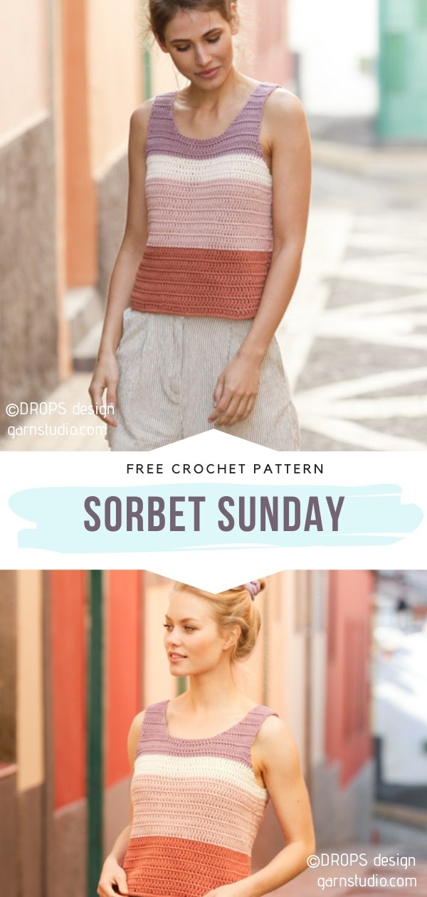 Color-Block Crochet Tops with Free Patterns for Beginners