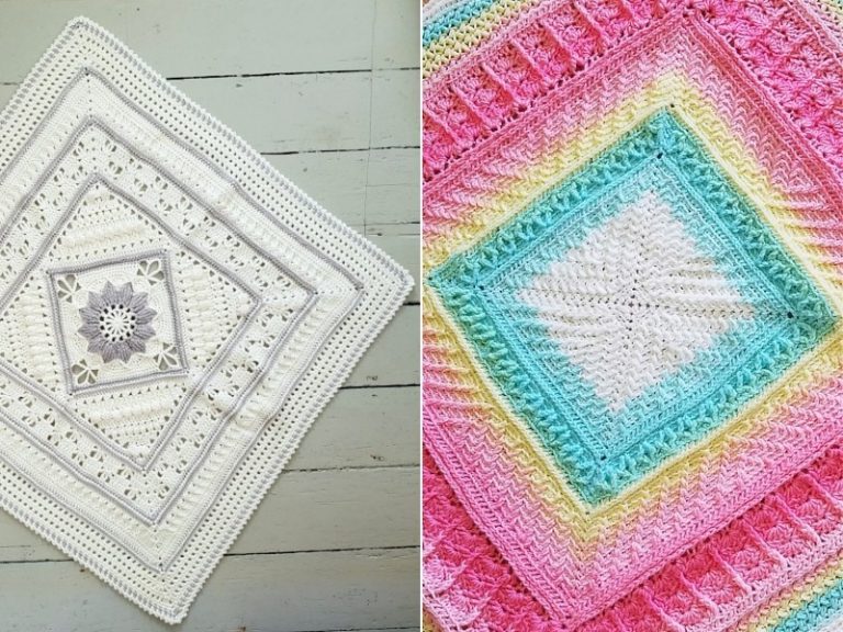 Lovely Square Baby Blankets - Free Crochet Patterns