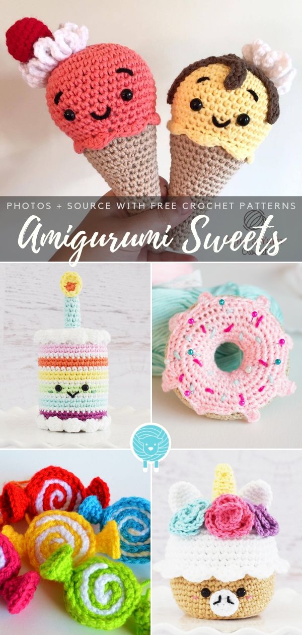 Amigurumi Sweets Free Crochet Patterns