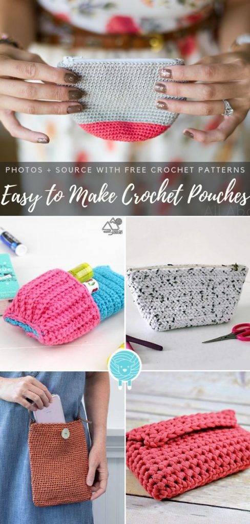 Our Favorite Easy to Make Crochet Pouches - Free Patterns