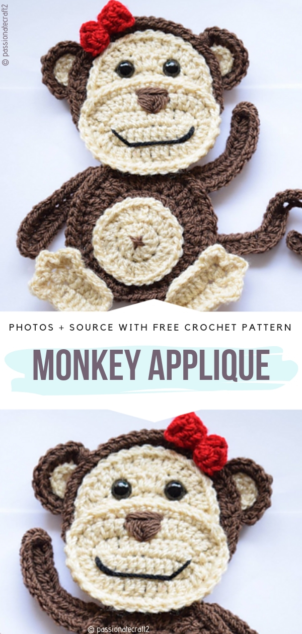Fun Animal Appliques Free Crochet Patterns