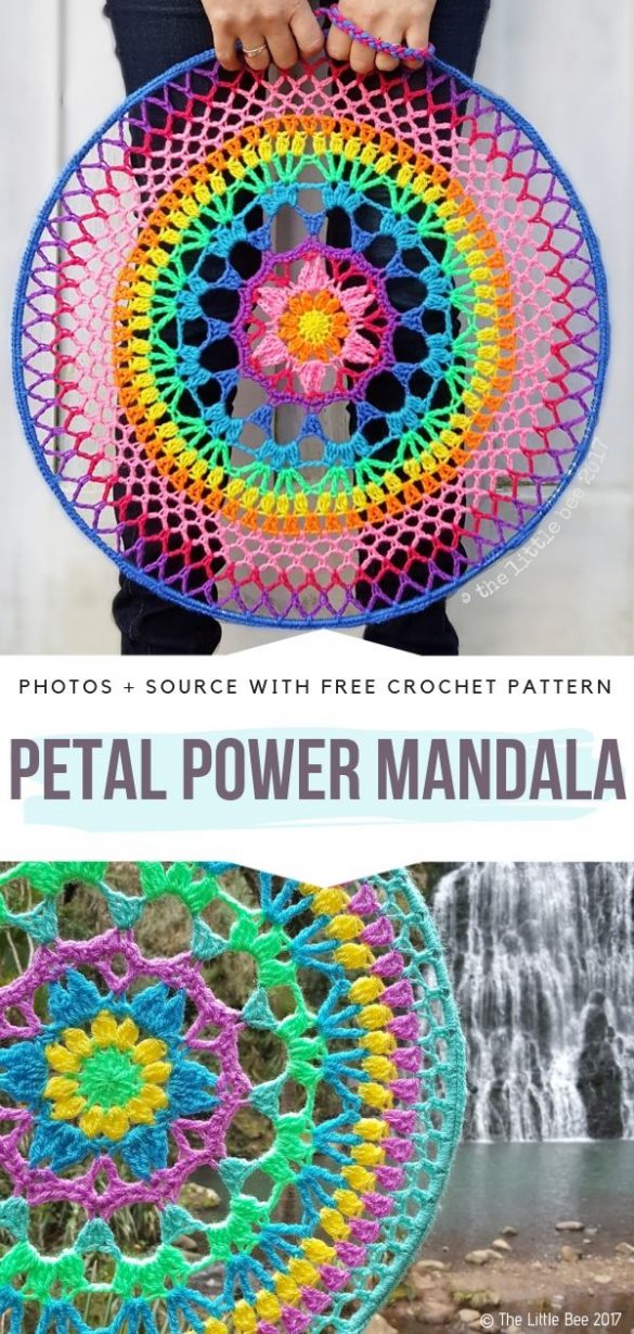 Crochet Mandala Hoops Free Patterns