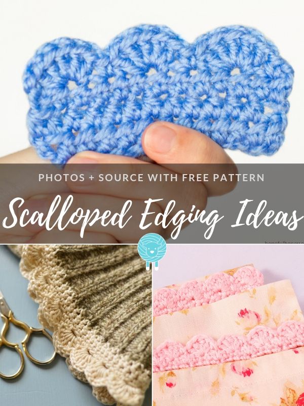 Exciting Cute Crochet Scalloped Edging Ideas [Free Crochet Patterns]