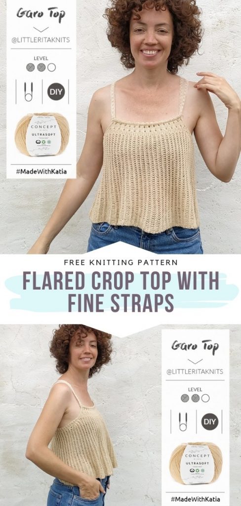 Cute Summer Crop Top Knitting Pattern Ideas