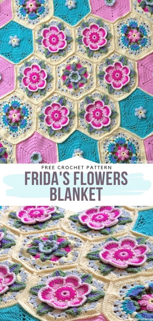 10 Stunning Crochet Flower Blankets - Free Patterns