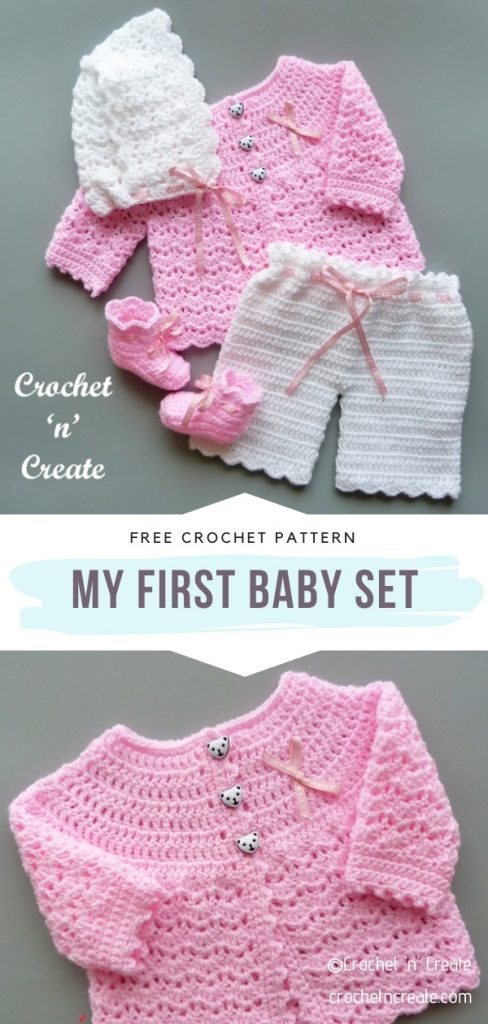 Adorable Crochet Baby Sets - Ideas and Free Patterns