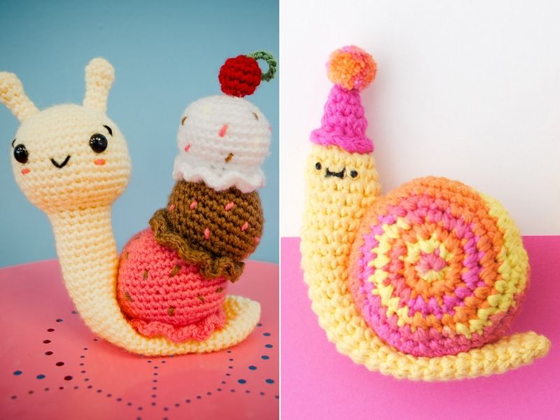 Fun Snail Amigurumi Free Crochet Patterns