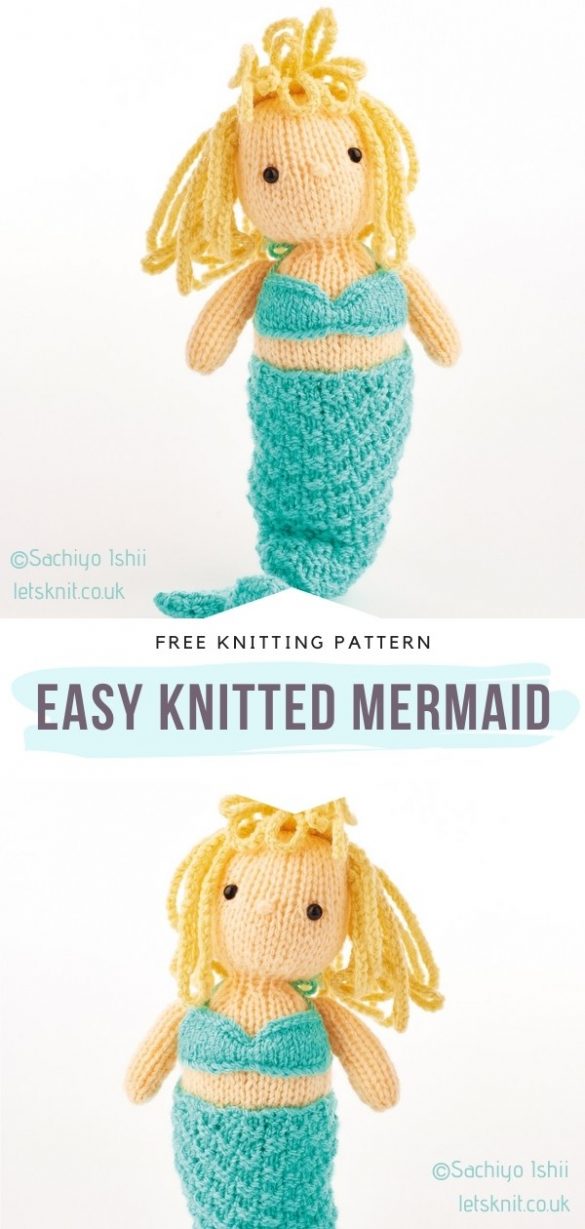 Knitted Mermaids Softies - Free Patterns