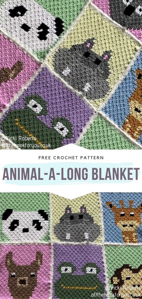 Safari Graphghans - Free Crochet Patterns