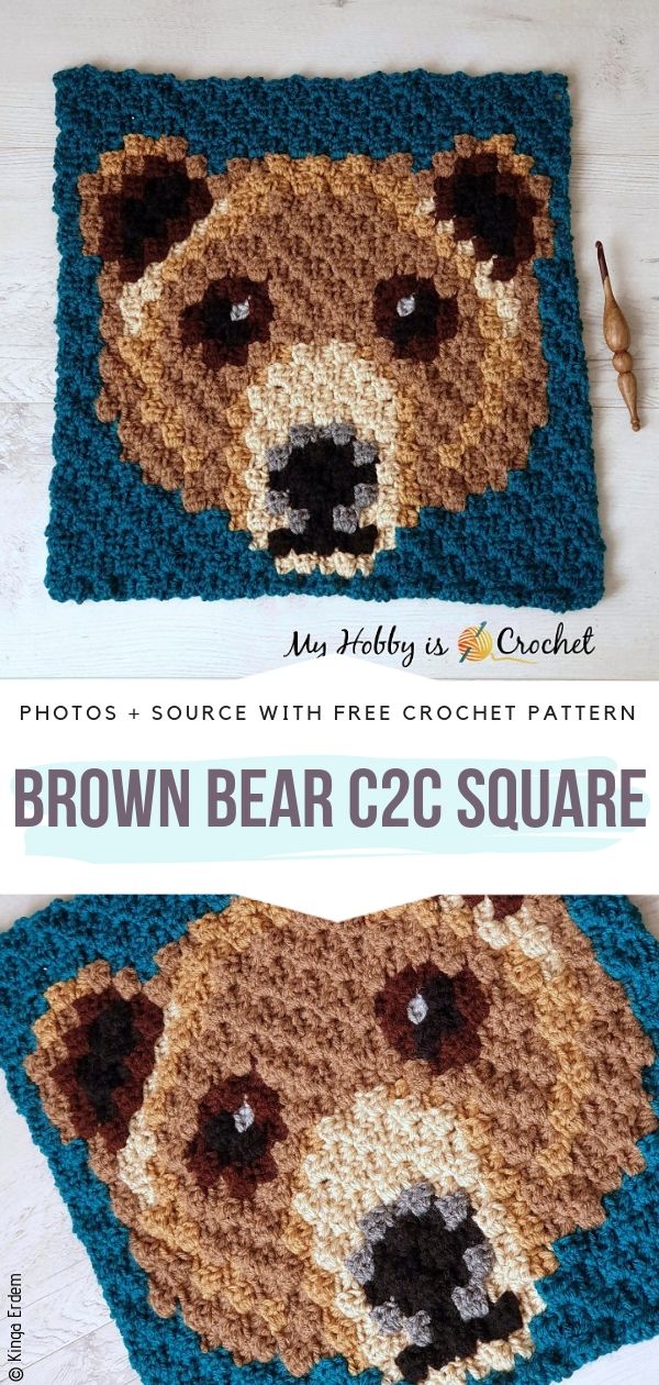 Woodland C2C Squares Free Crochet Patterns
