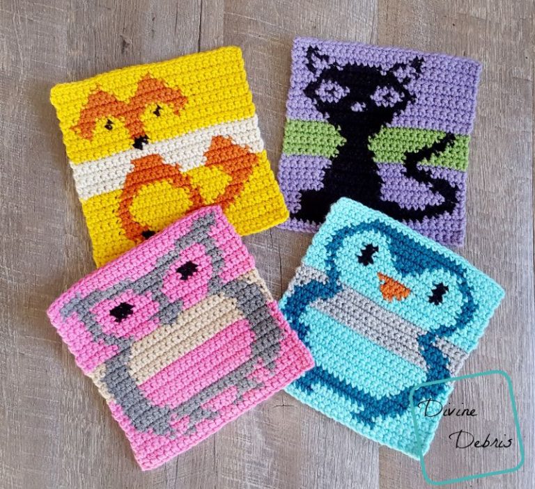 Tapestry Crochet Squares - Ideas and Free Patterns
