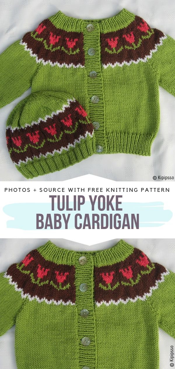Fair Isle Inspired Baby Cardigans Free Knitting Patterns