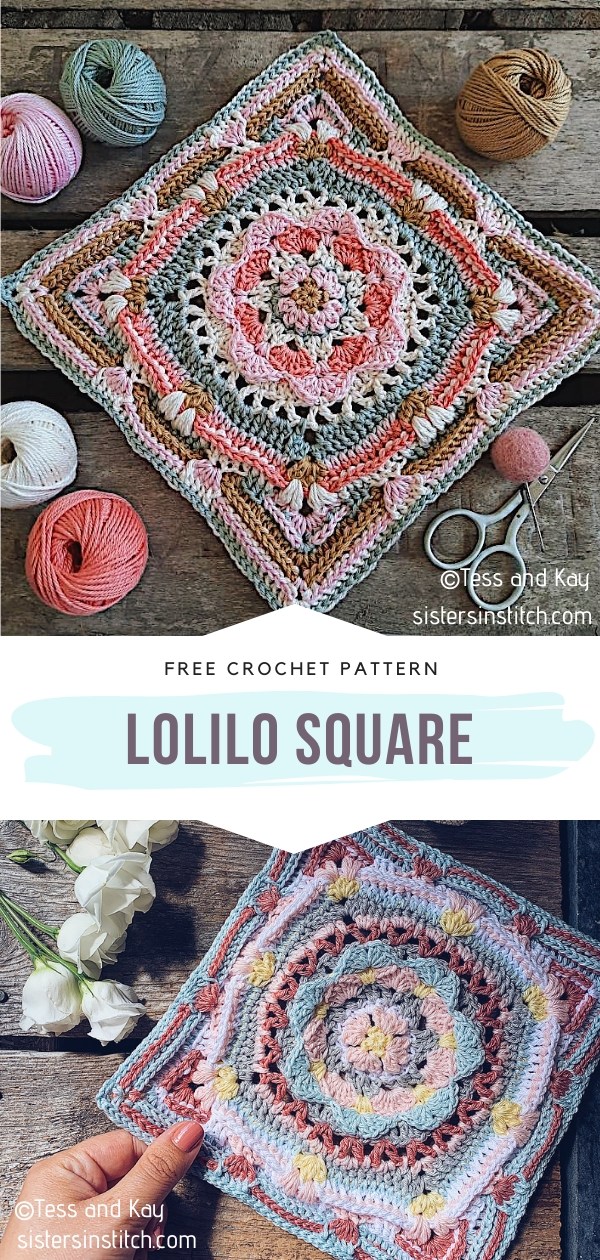 Marvelous Floral Squares - Free Crochet Patterns