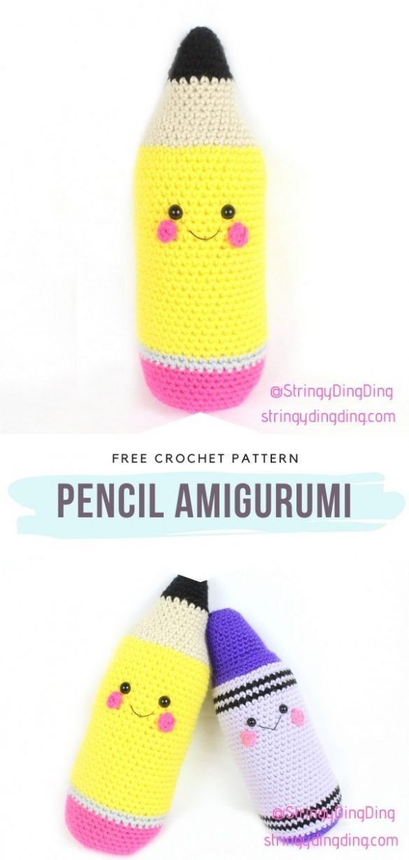 Fun School Accessories - Free Crochet Ideas and Patterns