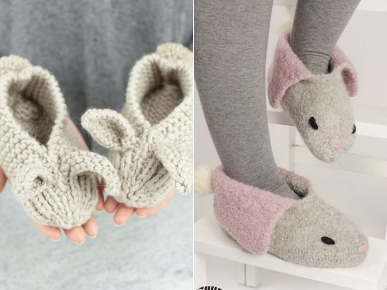Cute Bunny Slippers Ideas - Free Knitting Patterns