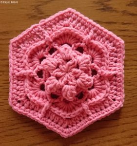 Beautiful Flower Hexagon Motifs - Free Crochet Patterns
