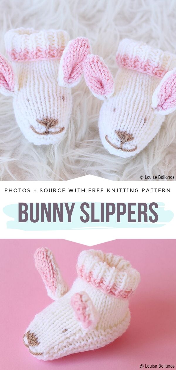 Cute Animal Baby Slippers Free Knitting Patterns