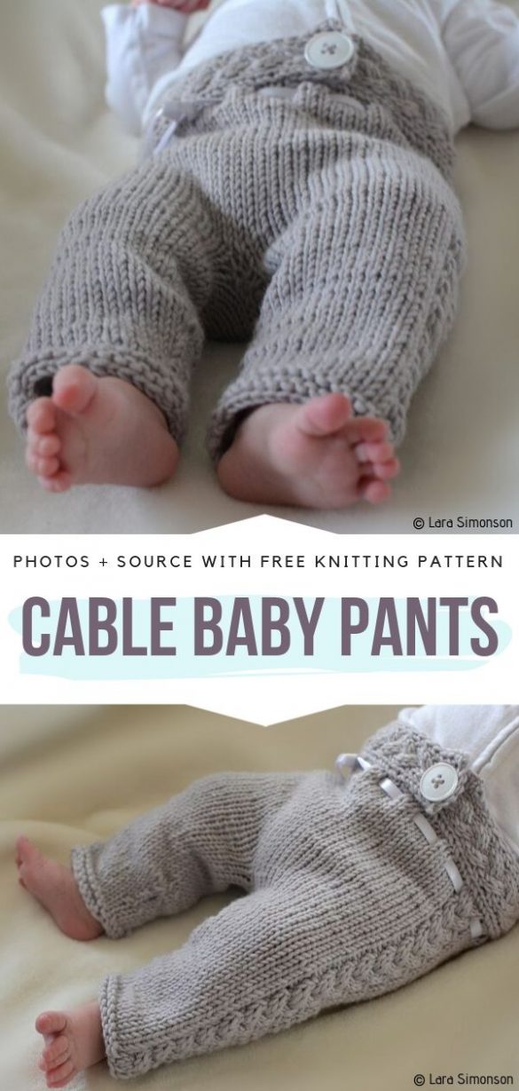 Cozy Knitted Baby Pants Free Patterns