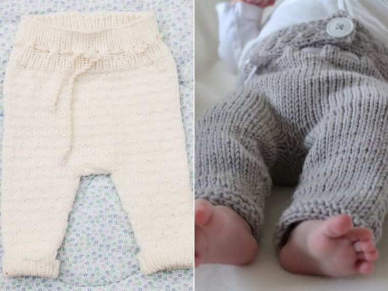 Cozy Knitted Baby Pants Free Patterns