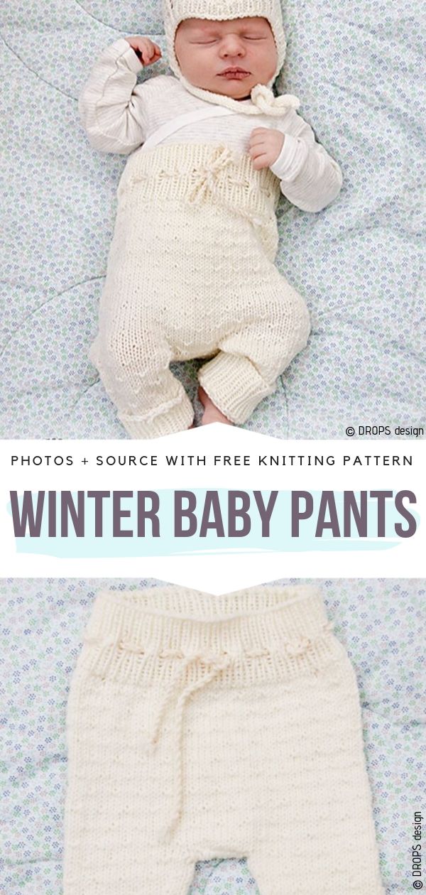 Cozy Knitted Baby Pants Free Patterns