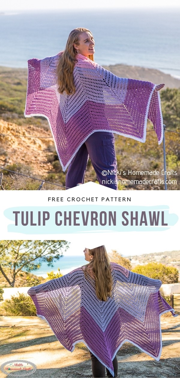 Striking Butterfly Shawls with Free Crochet Patterns