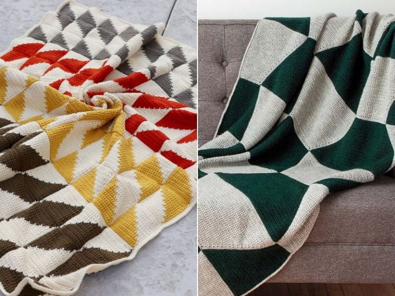 Our Favorite Geometric Crochet Blankets Free Patterns