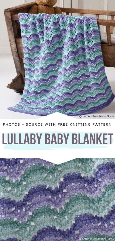 Soft Ripple Baby Blankets - Free Knitting Patterns