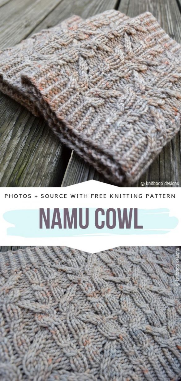 Elegant Cable Knitted Cowls for Winter with Free Patterns