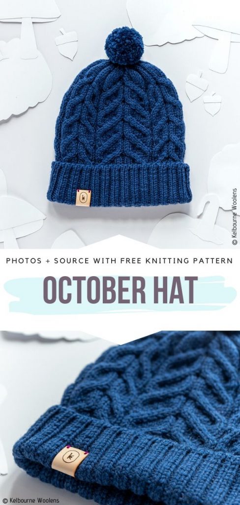 Textured Beanies for Cold Days - Free Knitting Patterns
